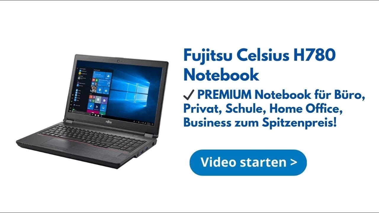 Fujitsu Celsius H780 Notebook - YouTube