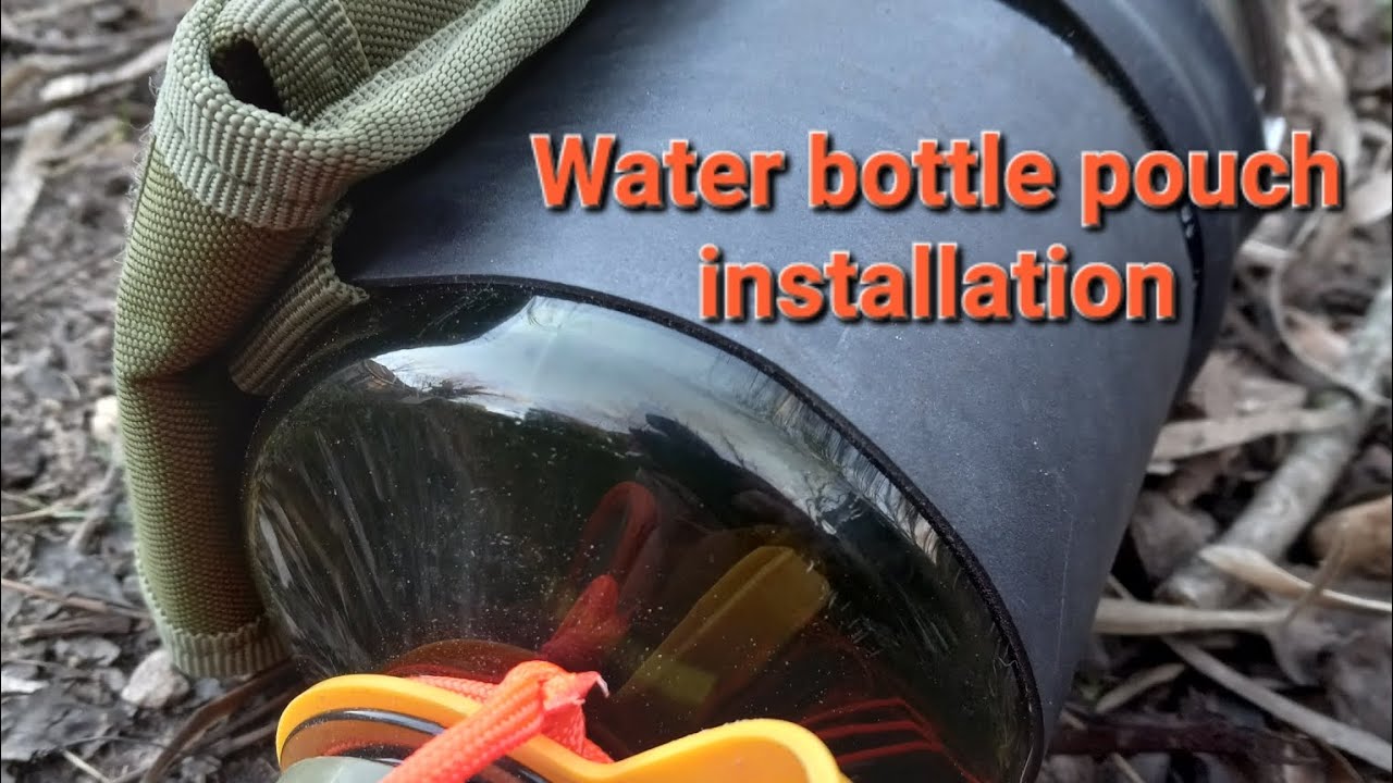 Making pouch attachments on a bottle with inner tube - YouTube