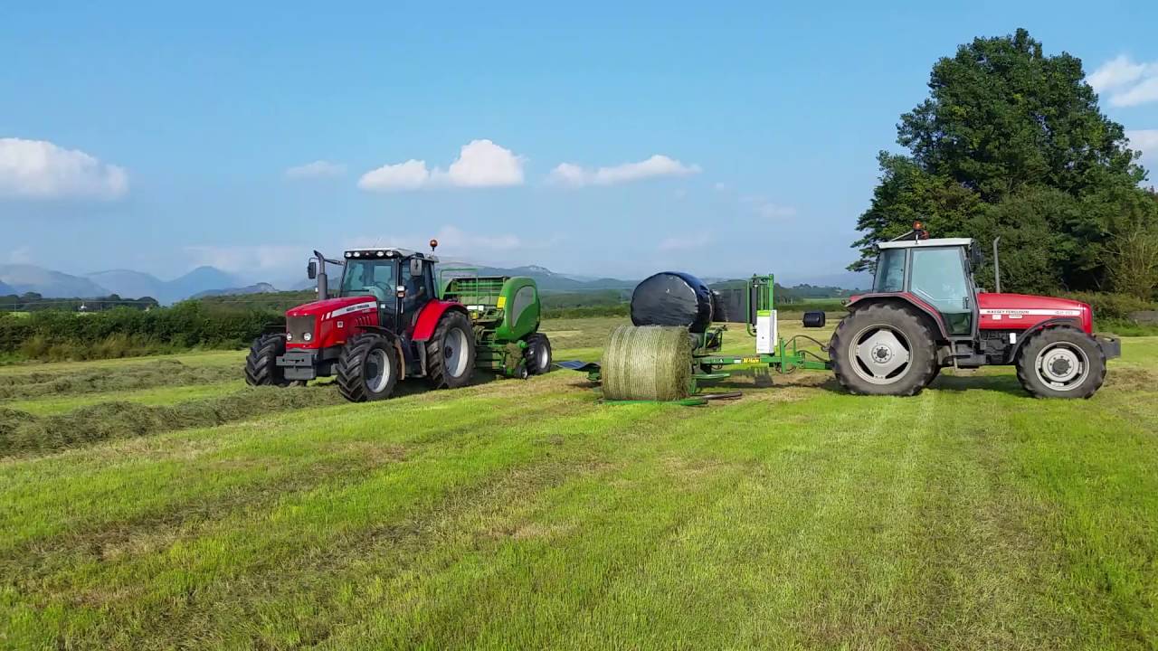 MF6480 & Mchale F5500 @ Holmrook - YouTube