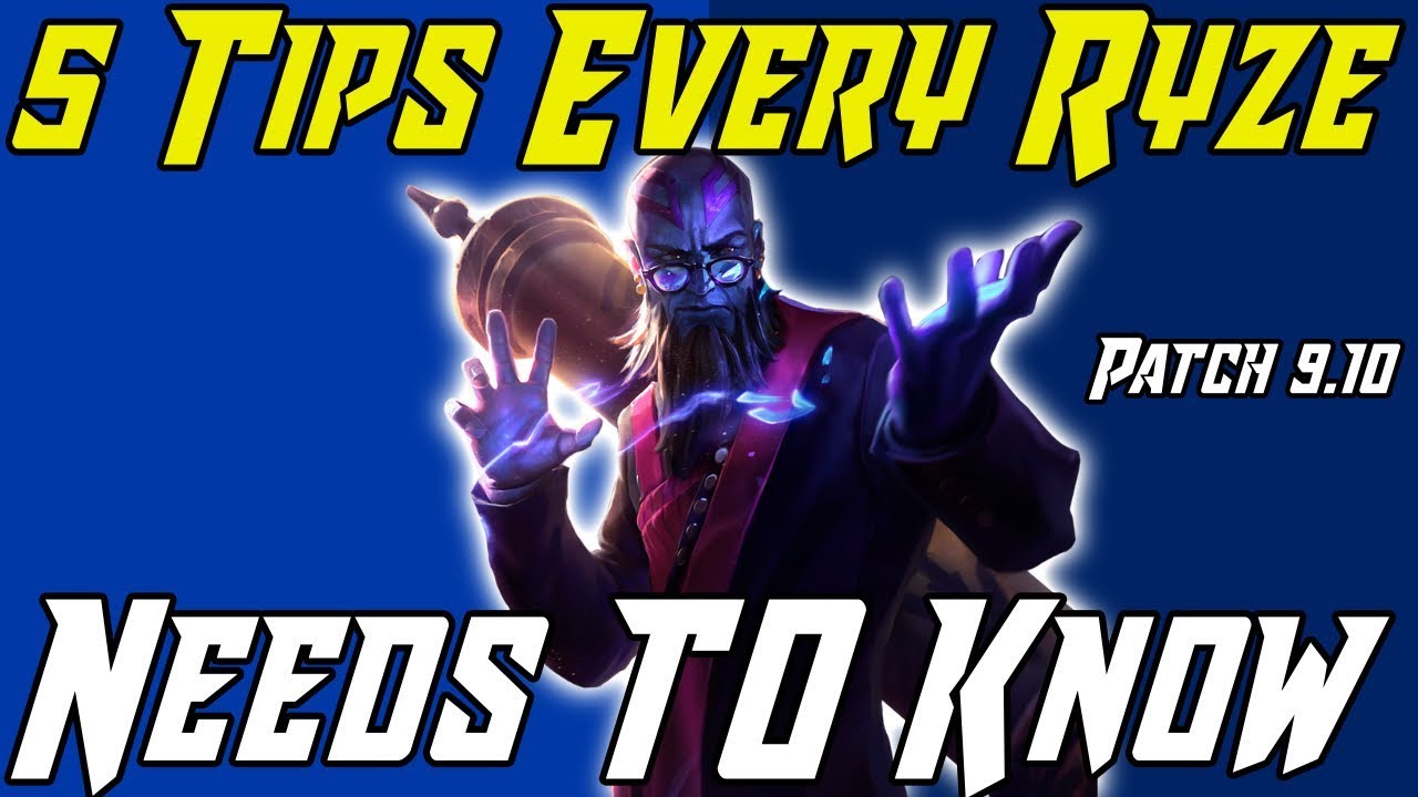 5 THINGS EVERY RYZE PLAYER NEEDS TO KNOW! League of Legends Ryze Guide ...