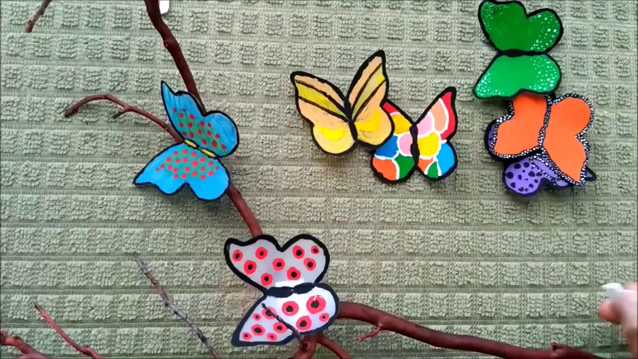 Recycled Plastic Bottle Butterflies Beautiful Butterfly Crafts With