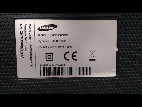 samsung tv ue40d5003bw ses var görüntü yok