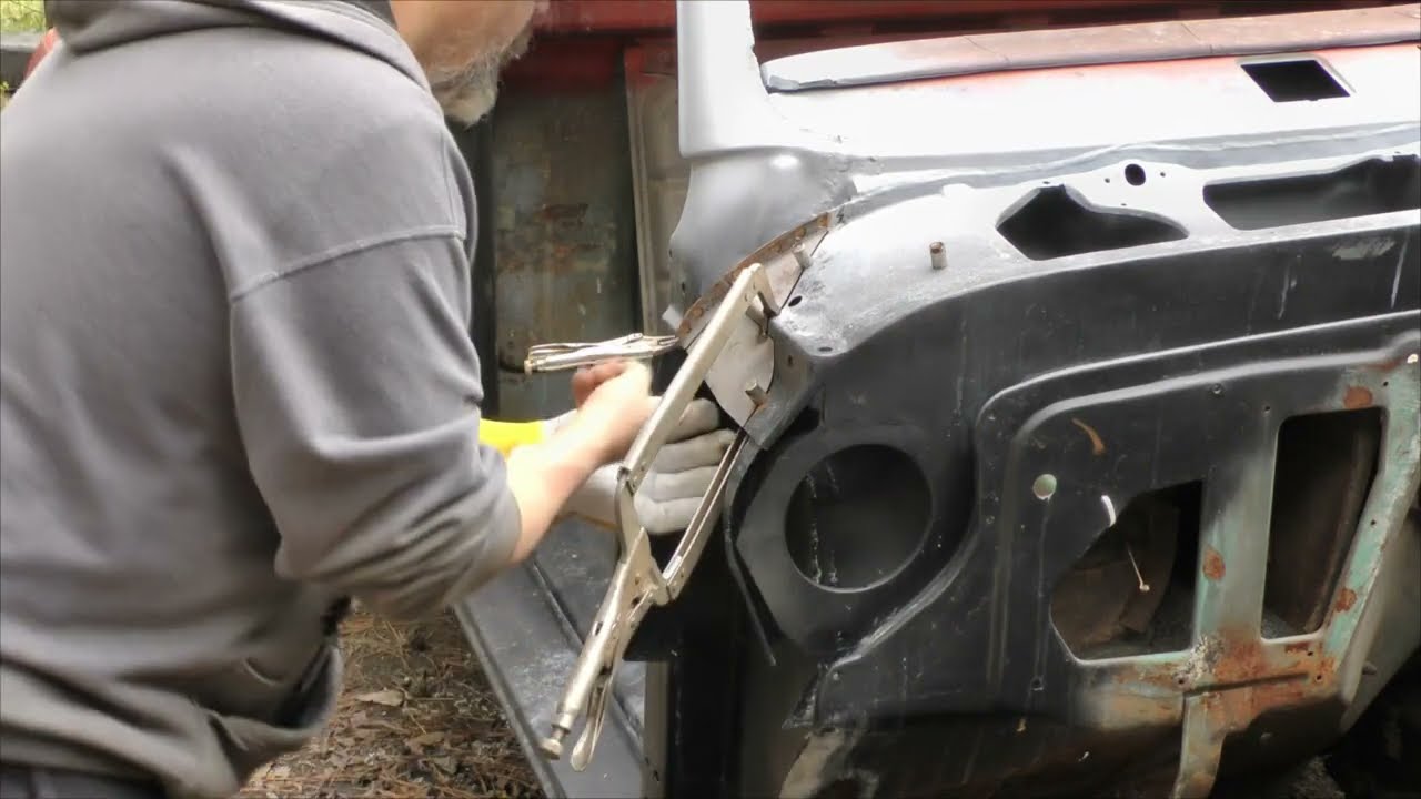 69 Chevy C10 - Upper Cowl Area Rust Repair - Part 1 - YouTube
