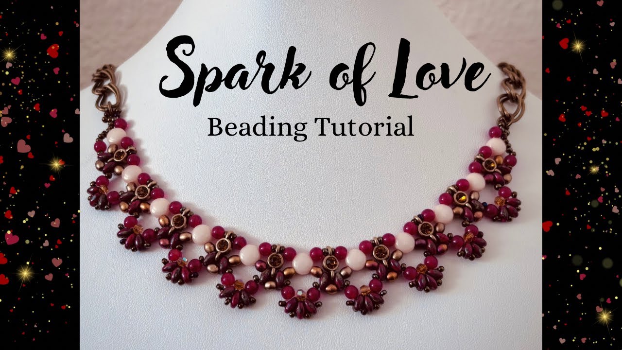 Spark of Love beaded necklace tutorial | Potomac Beads Treasure Box ...