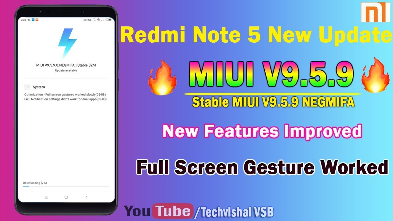 MIUI V9.5.9.0 Global Stable ROM Update In Redmi Note 5 | Redmi Note 5 ...