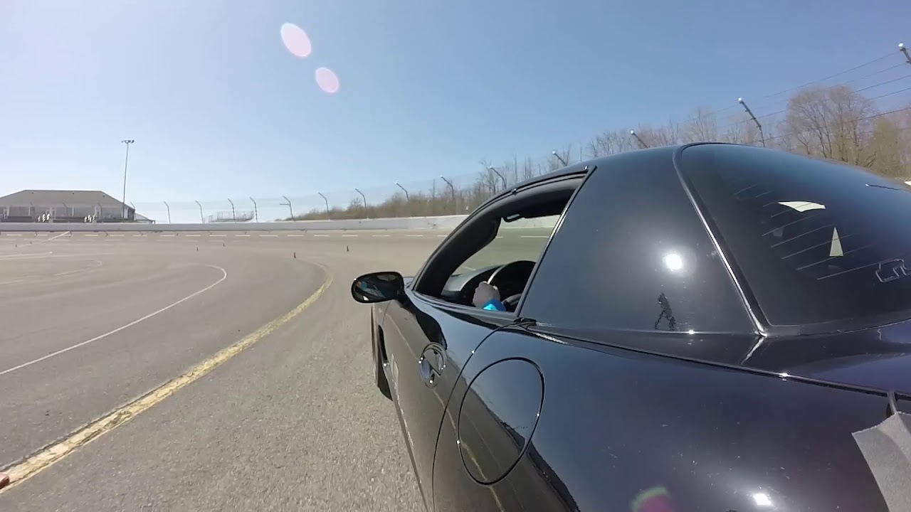 C5 Corvette Z06 AutoX Lake Erie Speedway - YouTube