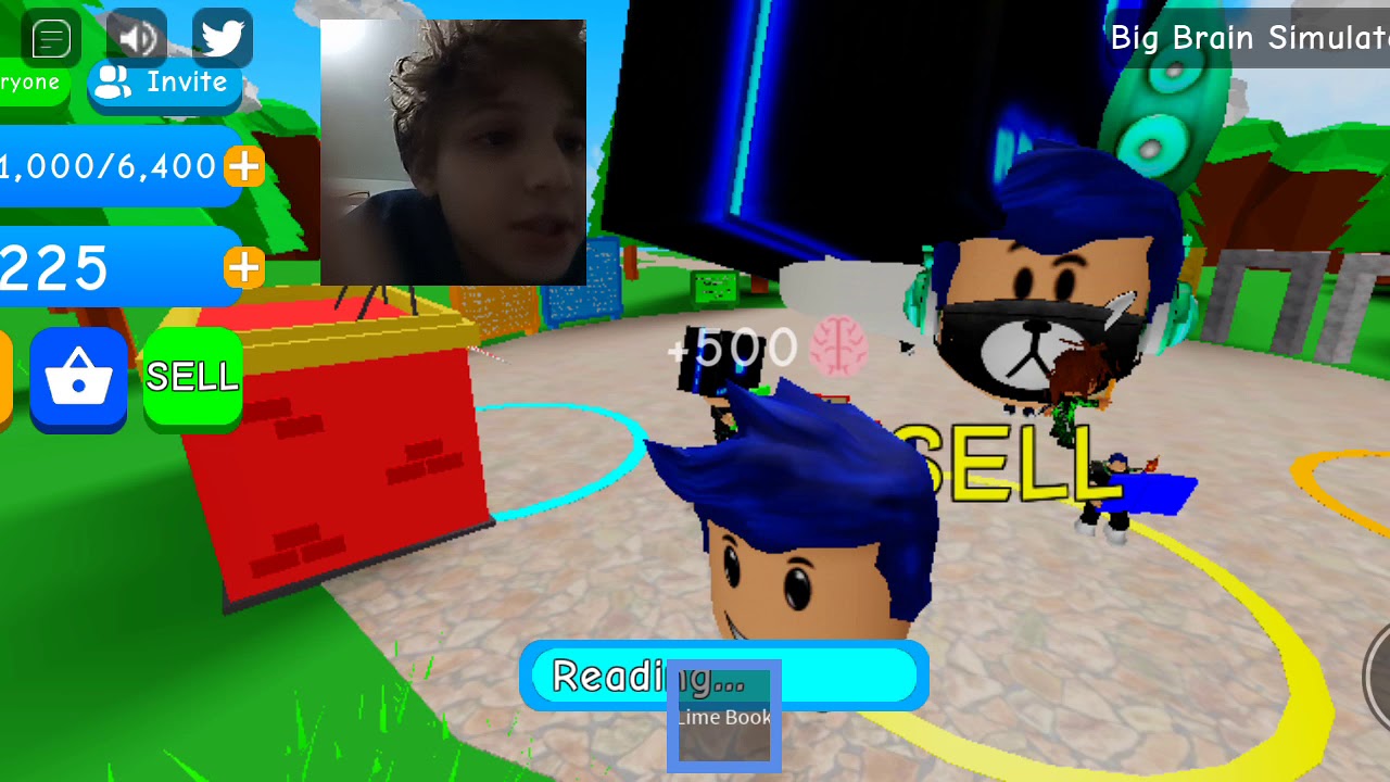 Jogando roblox big brain simulator - YouTube