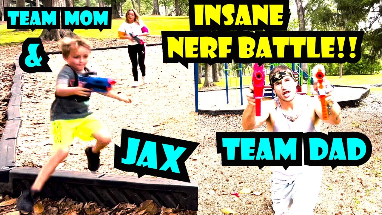 Best Nerf Video Ever!! Park Nerf Battle gets INSANE! #nealtv #nerf # ...
