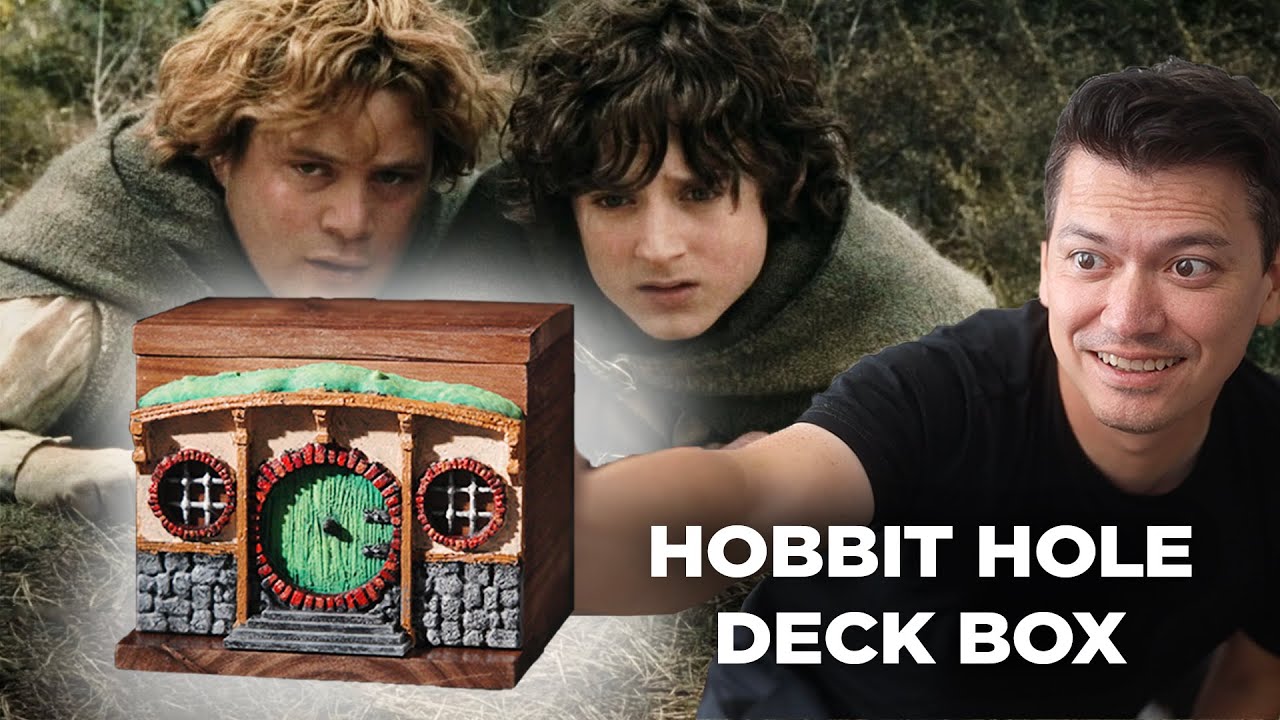 How to make a Hobbit Hole LotR deck box for Magic the Gathering - YouTube