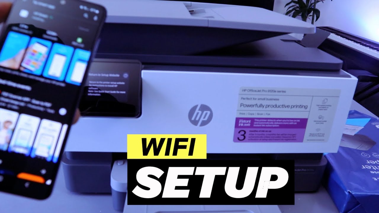 How To Connect HP Officejet Pro Printer To WIFI Network - YouTube