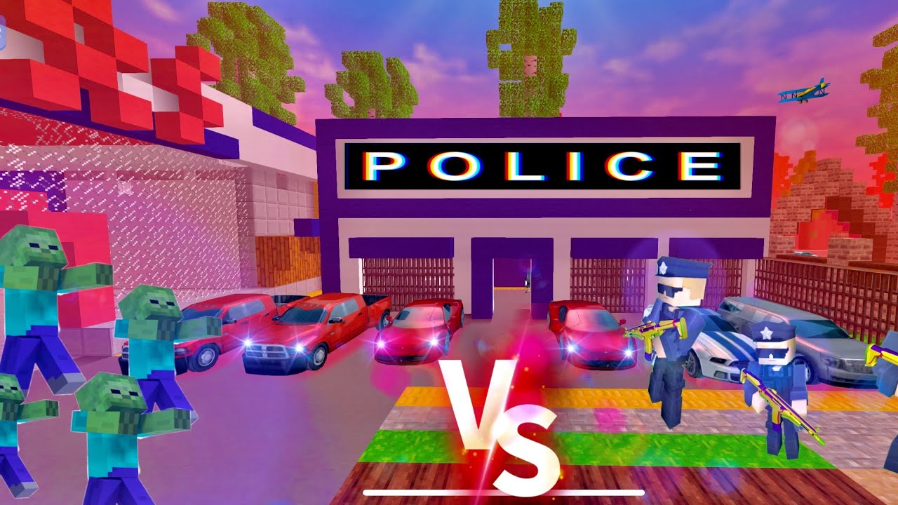 Zombies vs police! Zombies attacked the city police try to eliminate ...