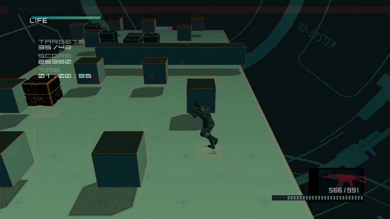 Metal Gear Solid 2 (PS3) - MGS1 Snake - VR Missions - Weapon Mode ...