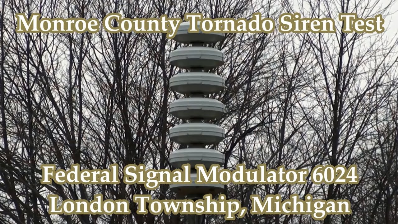 London Twp, MI Federal Modulator 6024 Siren Test 12-30-15 - YouTube