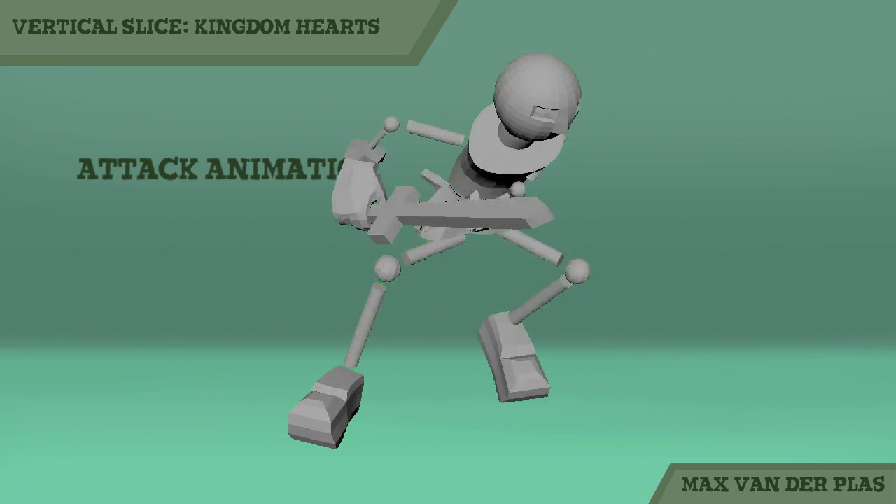 Kingdom Hearts Sora Attack animation - YouTube
