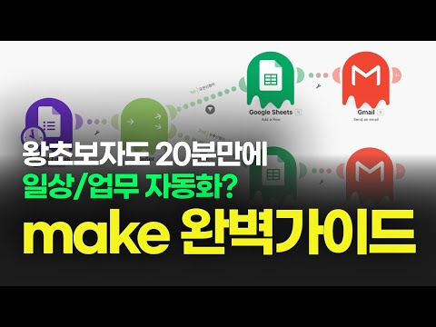 20분만에 끝내는 make 초보자 완벽가이드 | 반복업무 해결하는 AI 자동화 도구