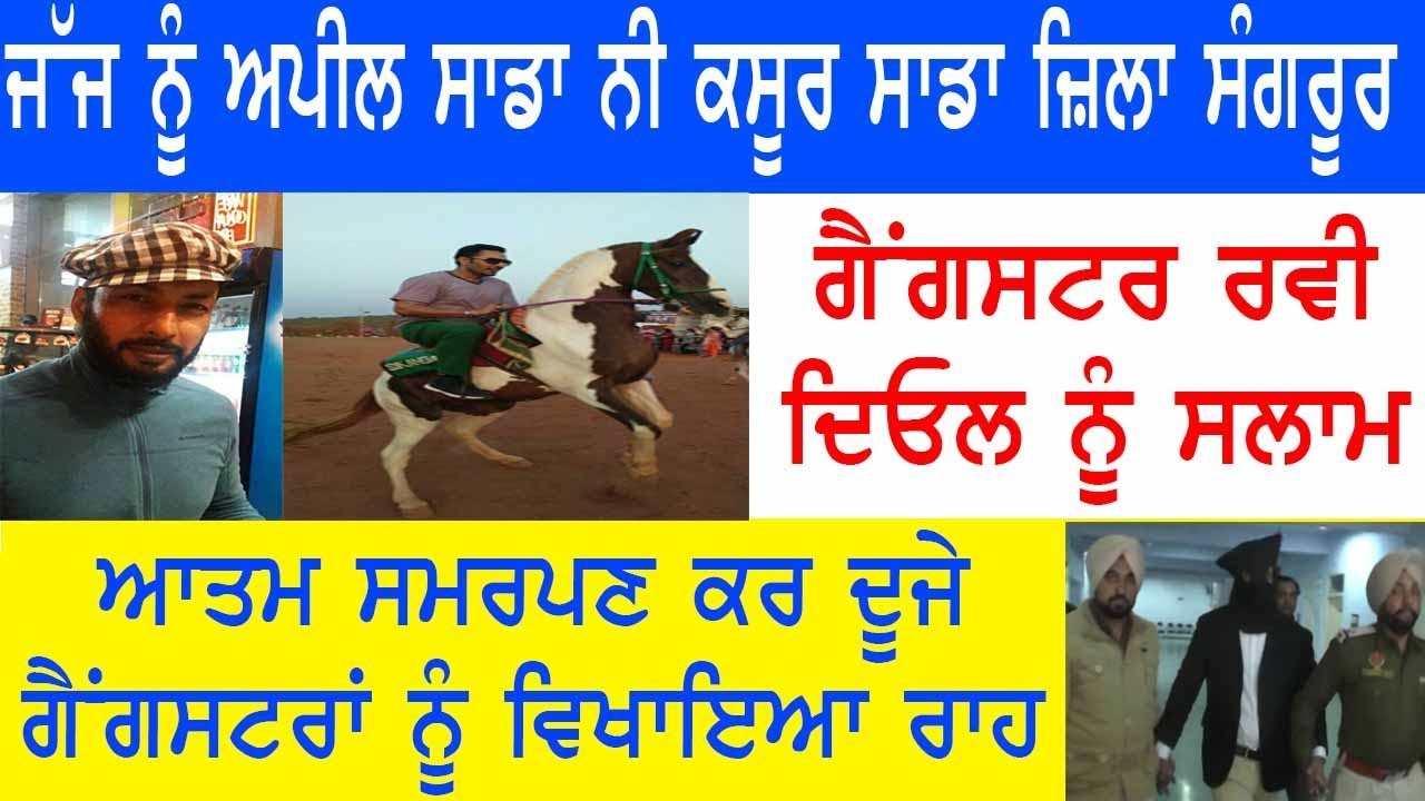 Police Encounter ਤੋਂ ਡਰ ਗੈਂਗਸਟਰ RAVI DEOL ਦਾ ਸਰੰਡਰ I ਗੈਂਗਸਟਰਾਂ ਨੂੰ ...