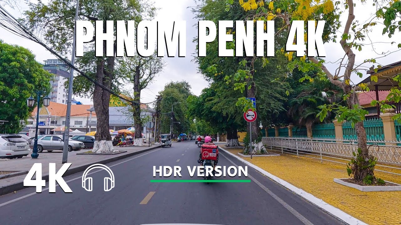 Phnom Penh Scenic Drive | 4K HDR Cambodia - YouTube