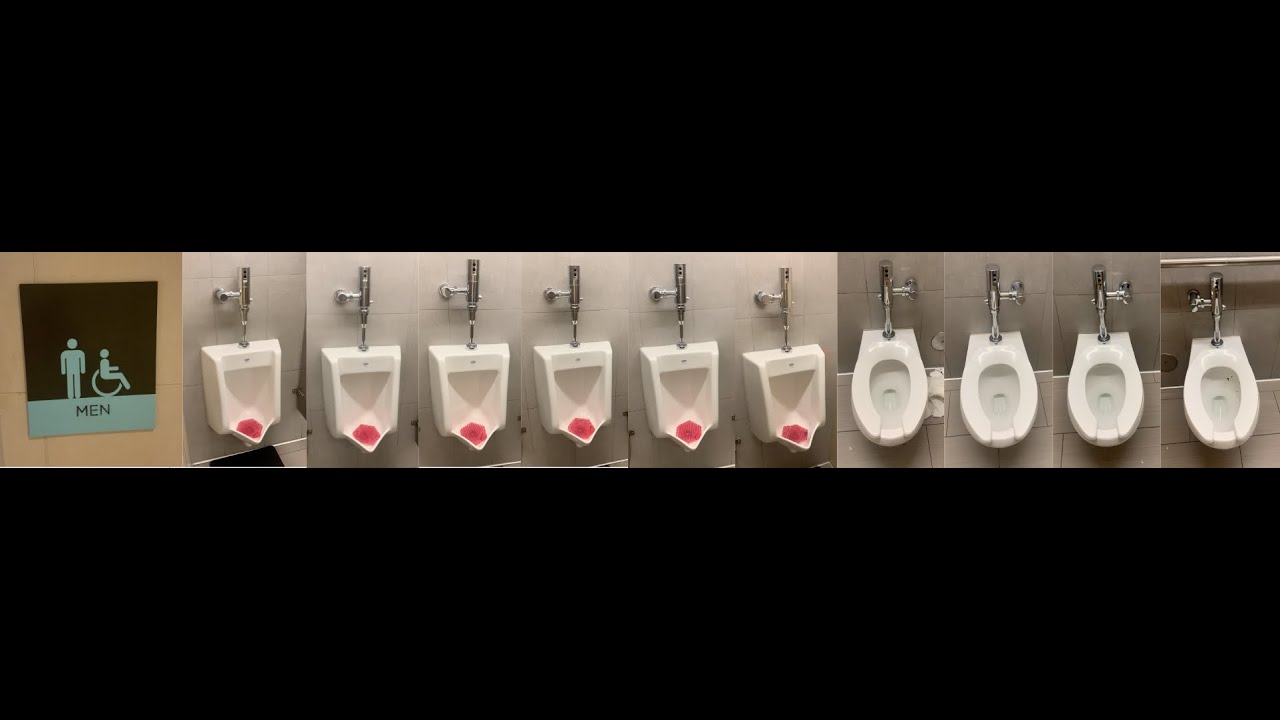 Mall Food Court Men's Restroom Full Shoot - YouTube