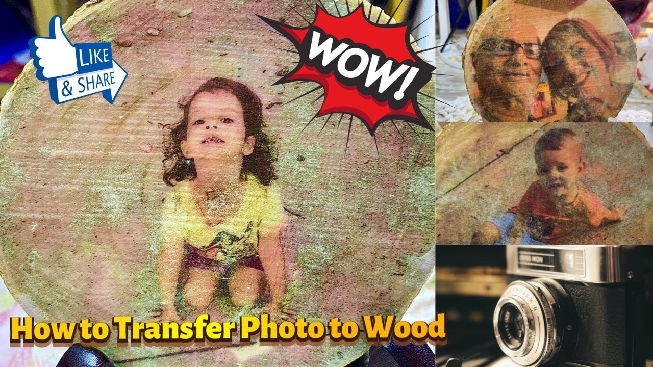 DIY Very Easy Project To Do** Transfer Photo to Wood - YouTube
