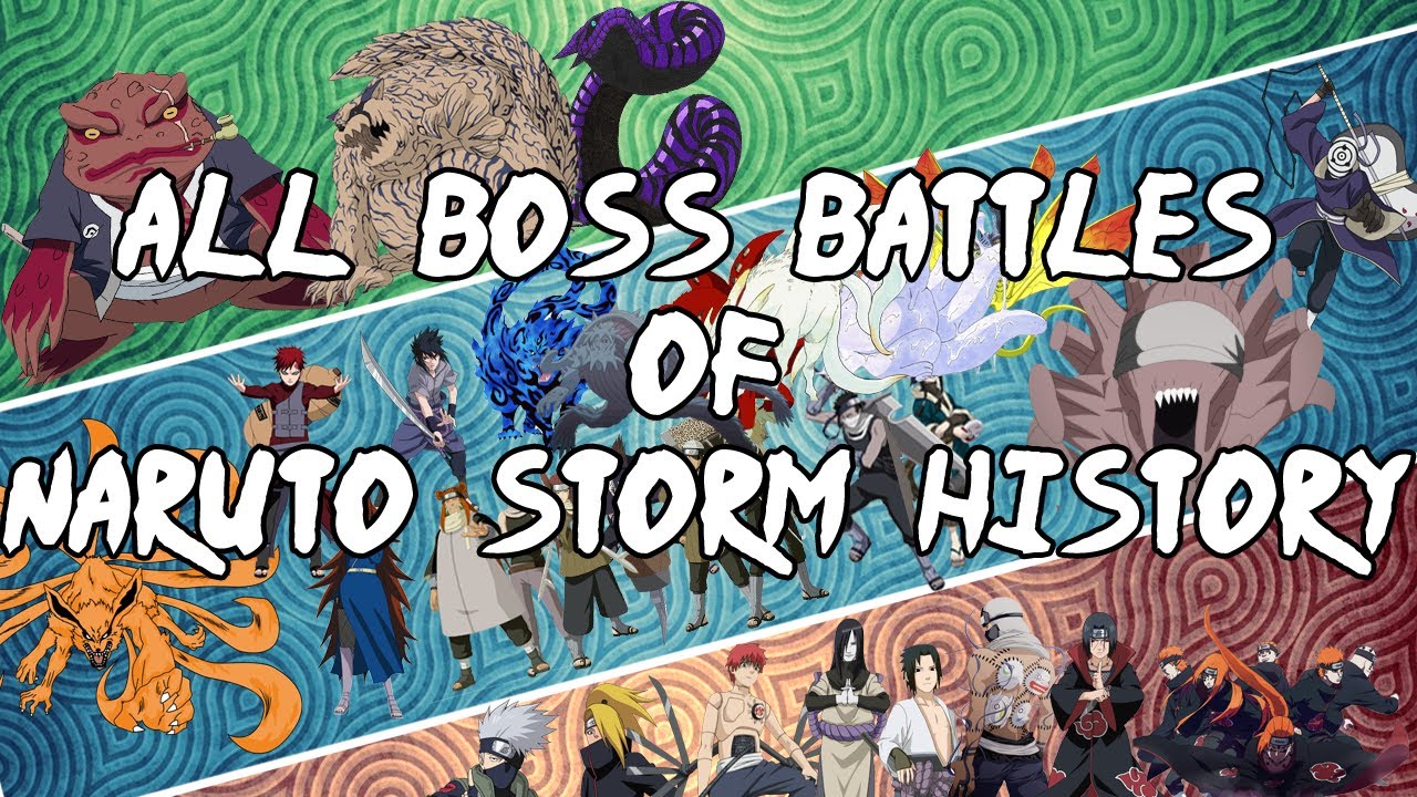Naruto Ultimate Ninja Storm: All Boss Battles Scenes - YouTube