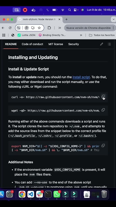 Como Instalar Nvm En Mac O Linux Nodejs Nvm Linux Macos Linux Terminal Cmd Youtube