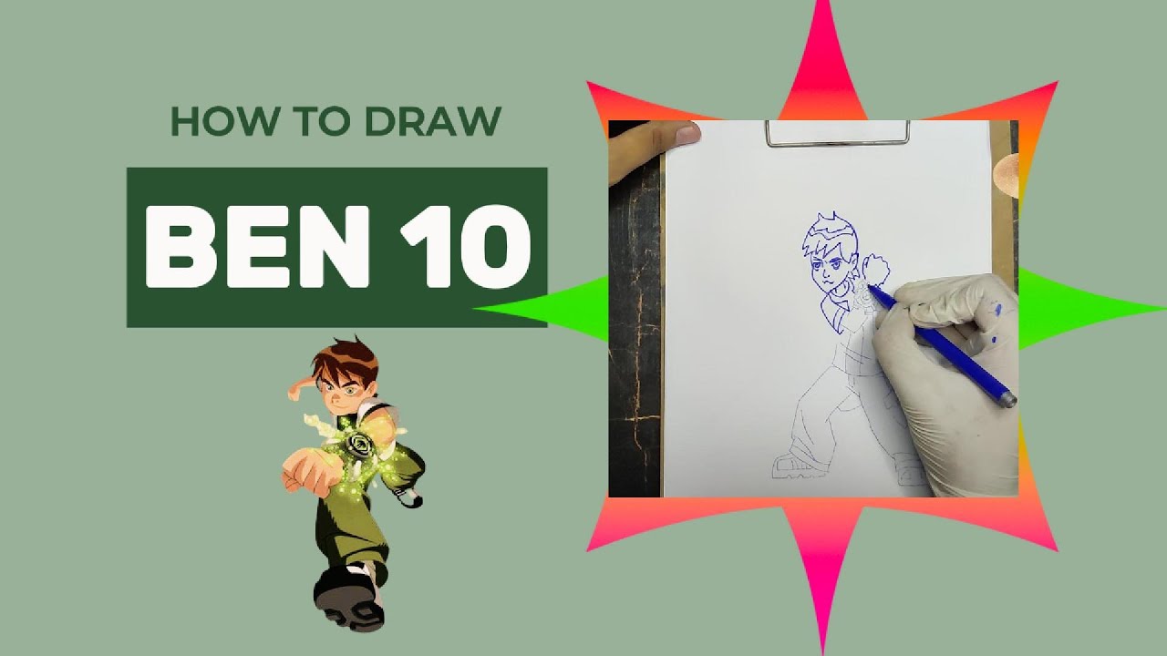 Draw Ben 10 step by step || Beginner Tutorial - YouTube