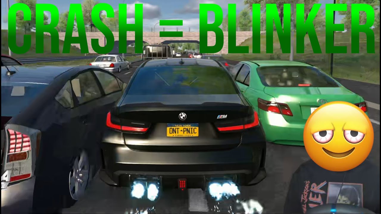 WHITELINING A G80 M3 + FAT BLINKERS in HEAVY TRAFFIC! - YouTube