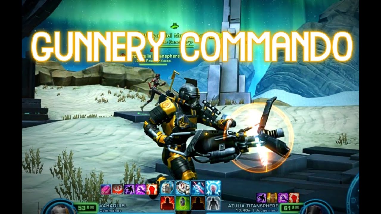 SWTOR 7.2 Gunnery Commando PVP (LVL. 53) - YouTube