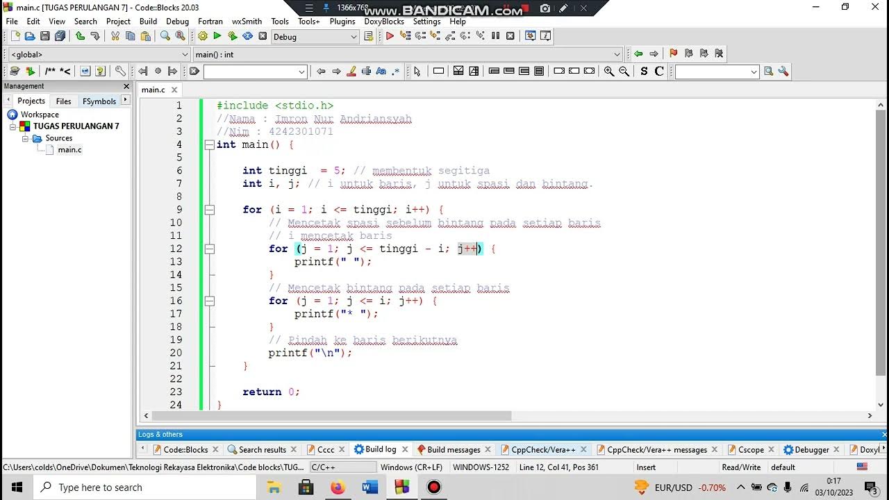 PROGRAM CODE BLOCK || NESTED LOOP - YouTube