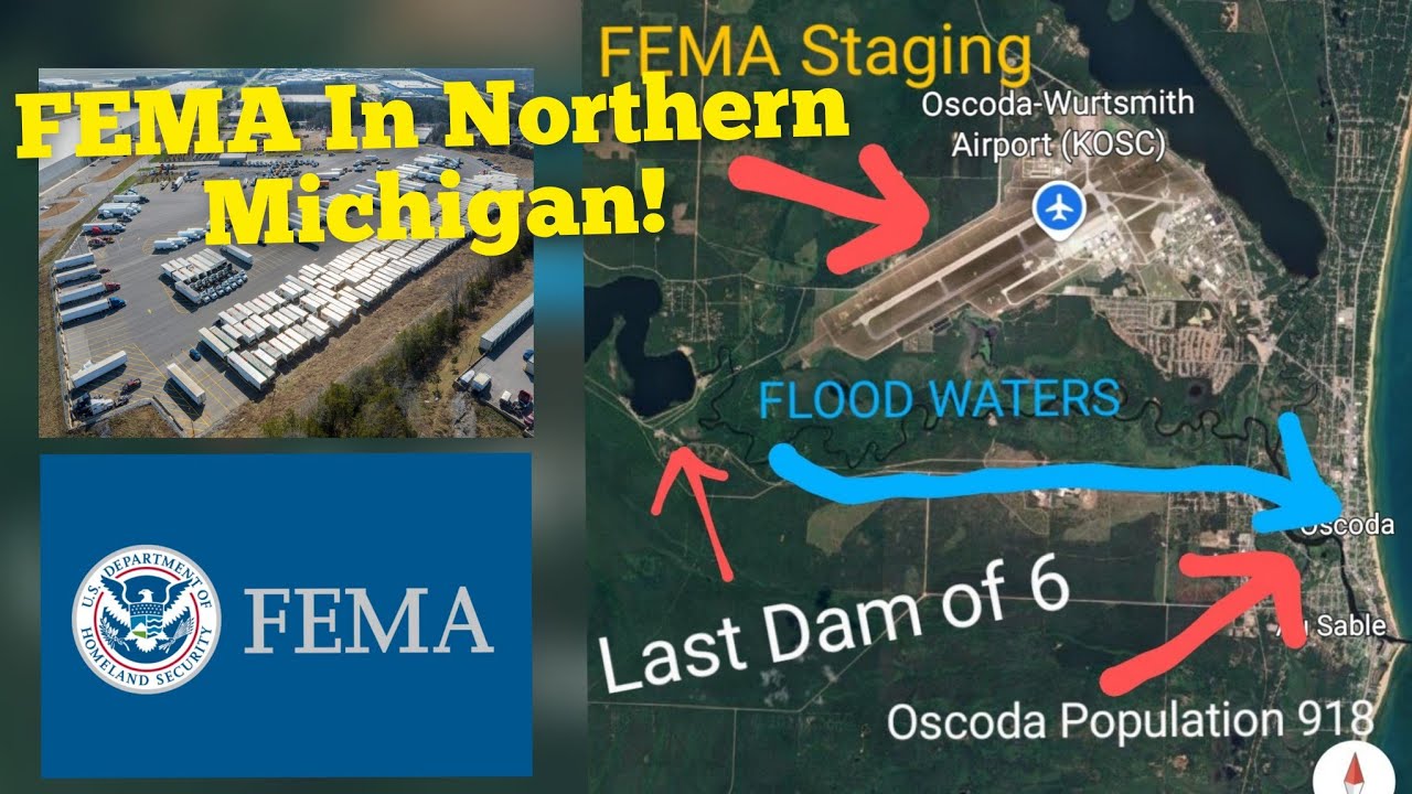 FEMA Staging Explained - Potential Dam Failure In Michigan? - YouTube