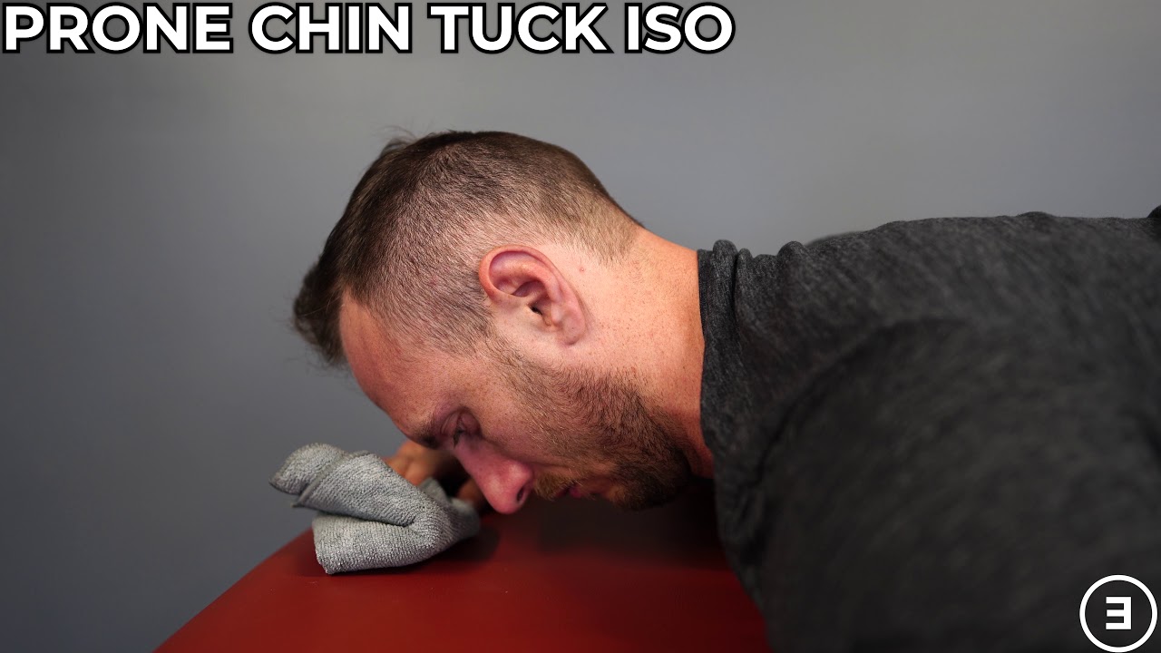Prone Chin Tuck Isometric - YouTube