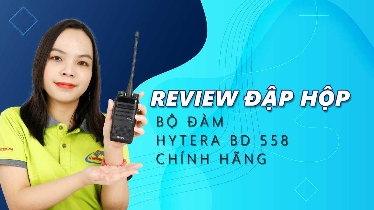[ĐẬP HỘP] BỘ ĐÀM HYTERA BD558 - YouTube