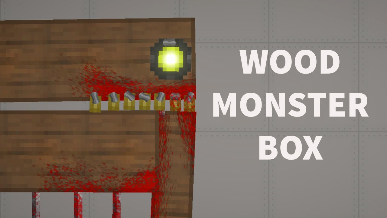 HOW TO MAKE WOOD MONSTER BOX IN MELON PLAYGROUND | PEOPLE PLAYGROUND ...