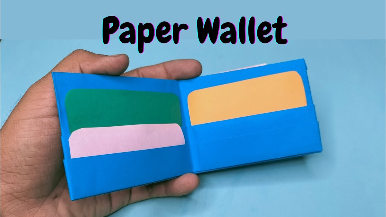 How to Make a Paper Wallet | Paper Wallet Easy For Kids | Kagaj ka ...