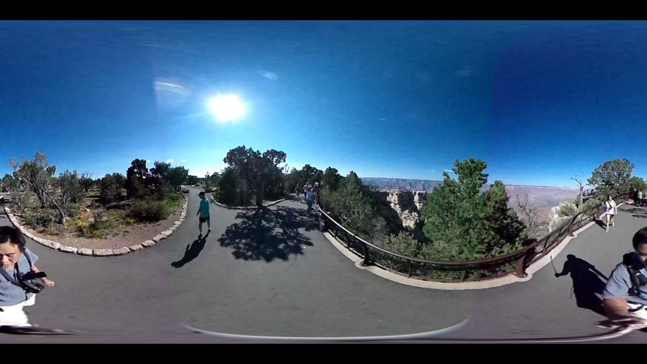 VR 360 Grand Canyon Walk up to Mather Point 360 video Walkthrough - YouTube
