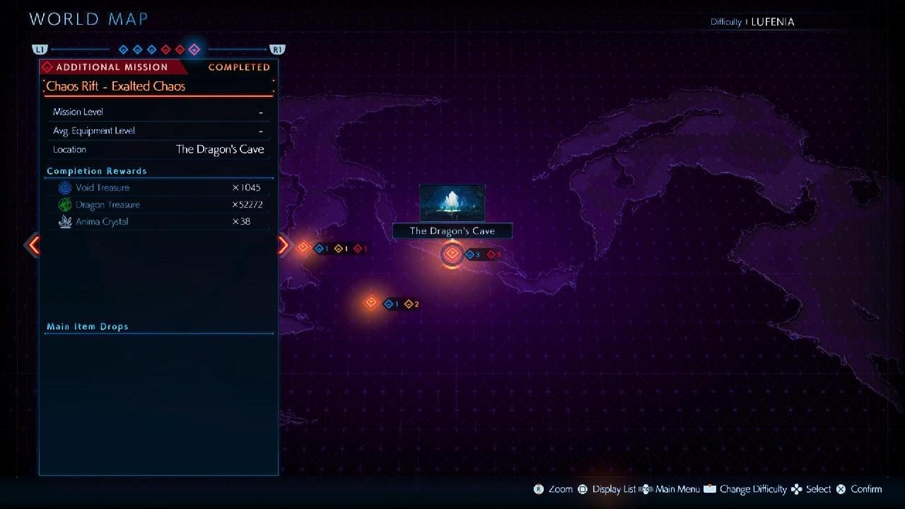 STRANGER OF PARADISE FINAL FANTASY ORIGIN Rank XI world map & rift ...