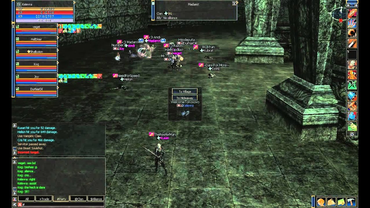 Lineage 2 Toi BG vs FF 2 - YouTube