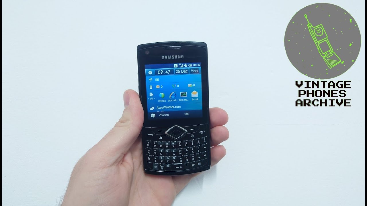 Samsung B7350 Omnia PRO 4 Mobile phone menu browse, ringtones, games ...