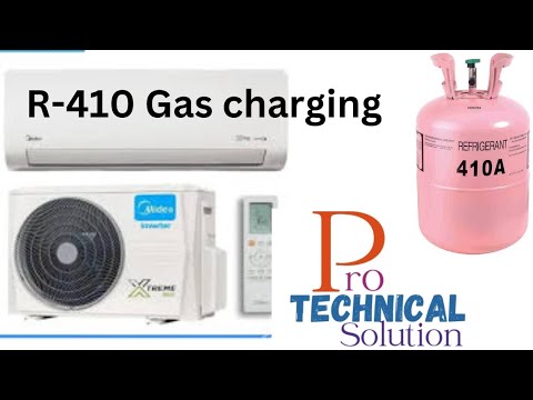 R 410a Gas charging| Step by step. How to charge R410a gas in Ac | Full ...