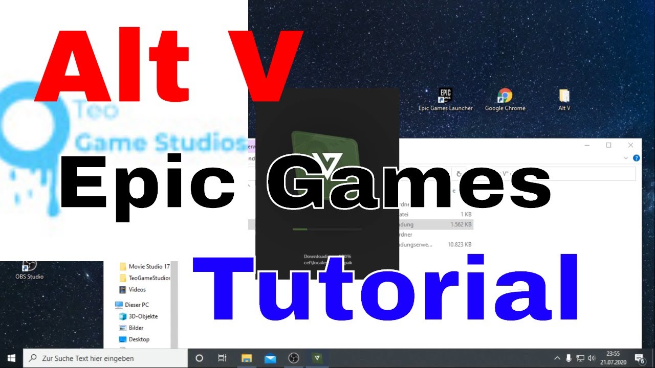 Tutorial Alt V richtig Installieren Epic Games!!!! [GER] - YouTube