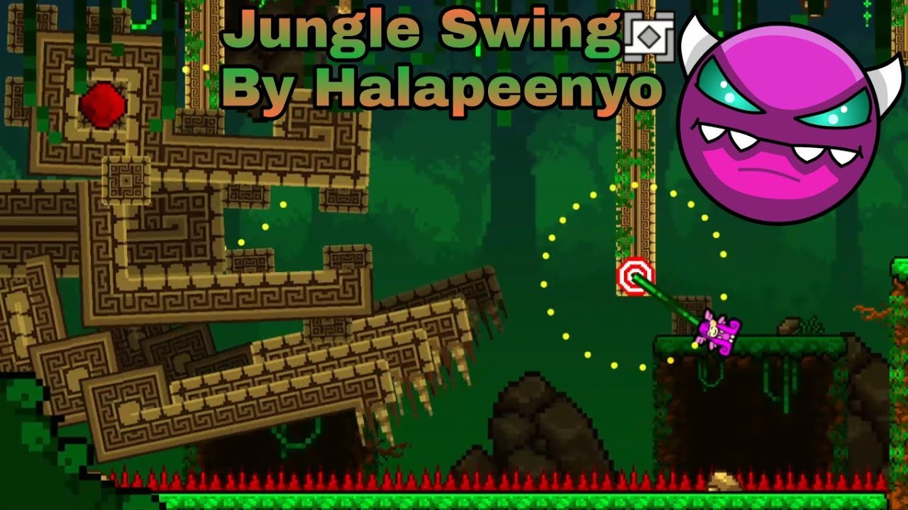 Geometry Dash 2.2 | Medium Demon | Jungle Swing By Halapeenyo (New Icon ...