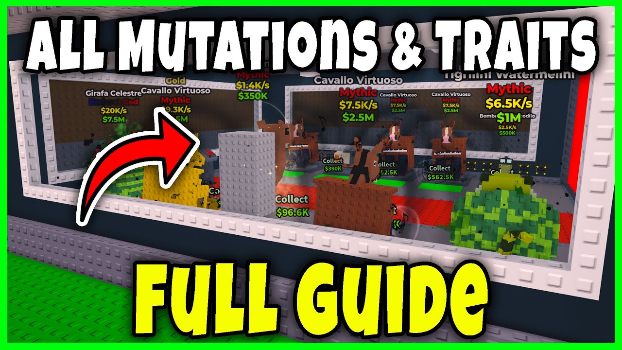 ALL MUTATIONS & TRAITS - BEST MUTATION & BEST TRAITS [STEAL A BRAINROT ...