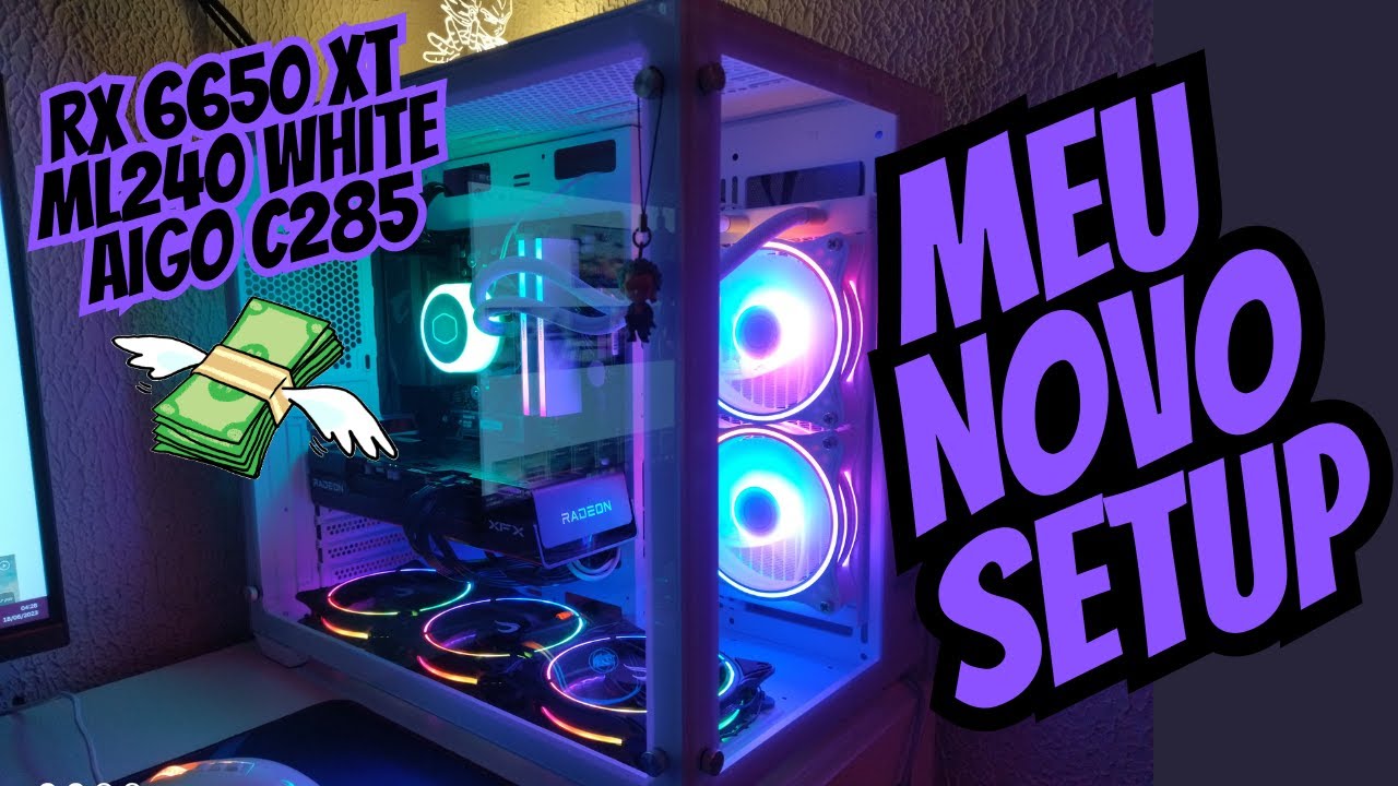 MEU NOVO SETUP!!! - MONTAGEM, ORGANIZAÇÃO E LIMPEZA - YouTube