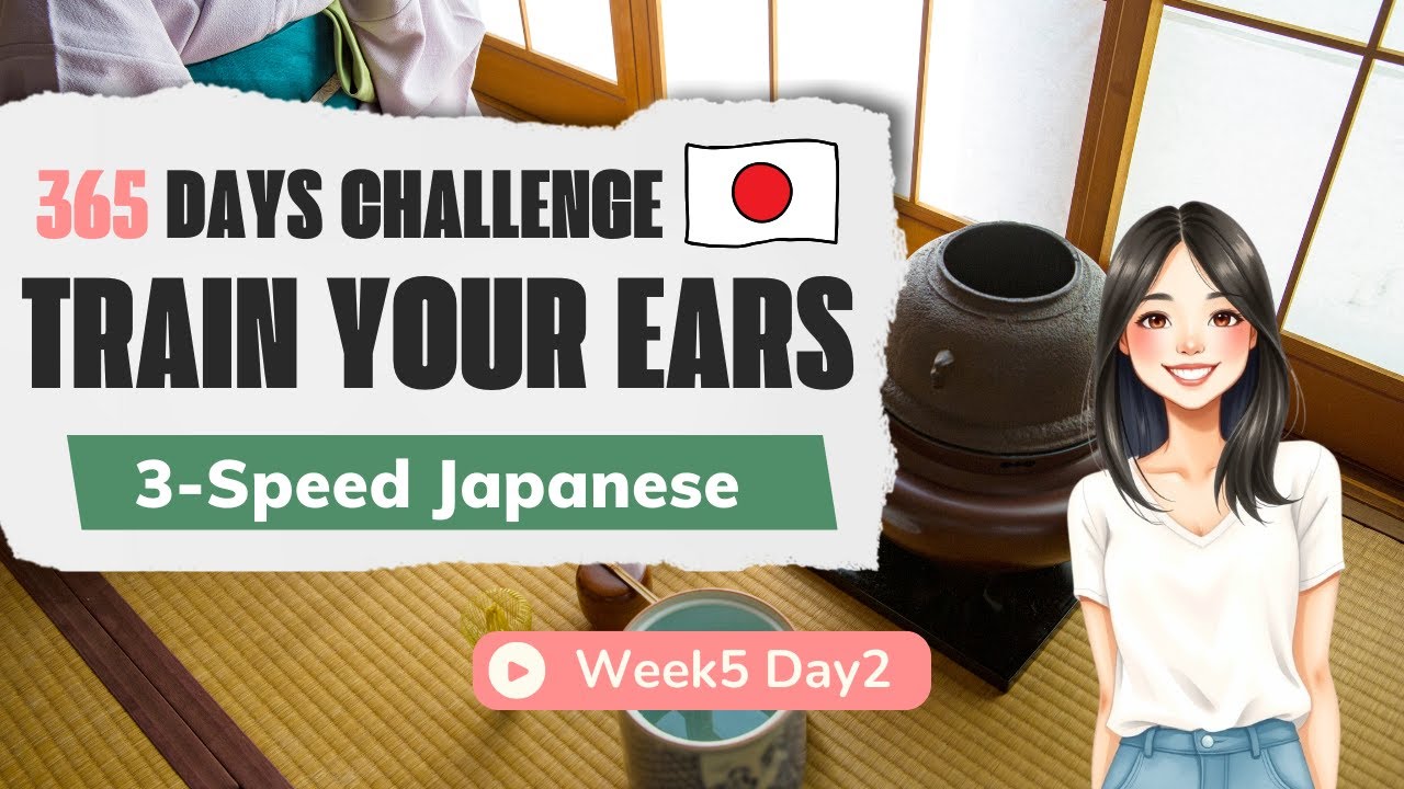 【Week5 Day2】Japanese Listening Practice for Beginners - Simple & Slow Audio - YouTube