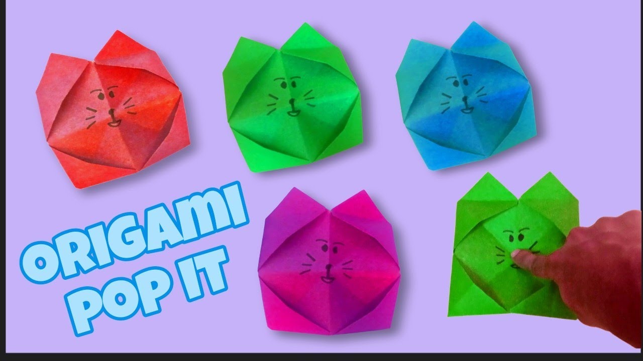 HOW TO MAKE PAPER POP IT [ORIGAMI POP IT] - YouTube