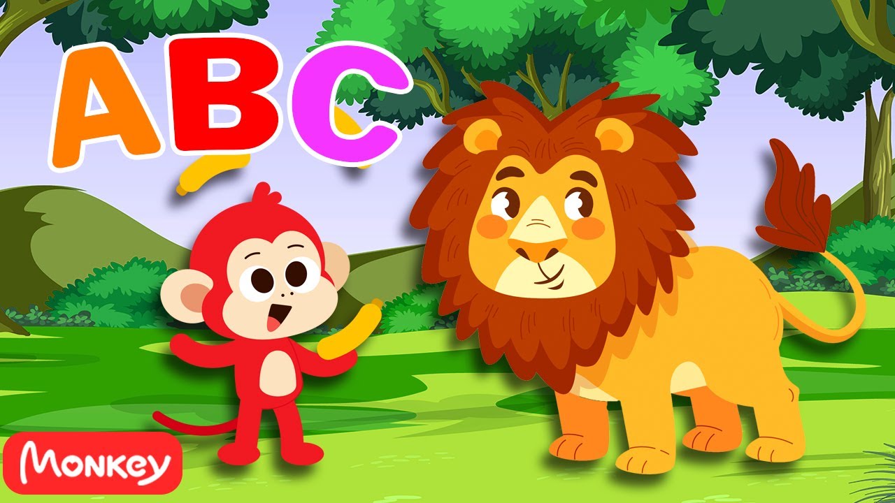 Animal Alphabets 🦁🐸🐰 ABC Phonics Song with Animals | Monkey Junior ...