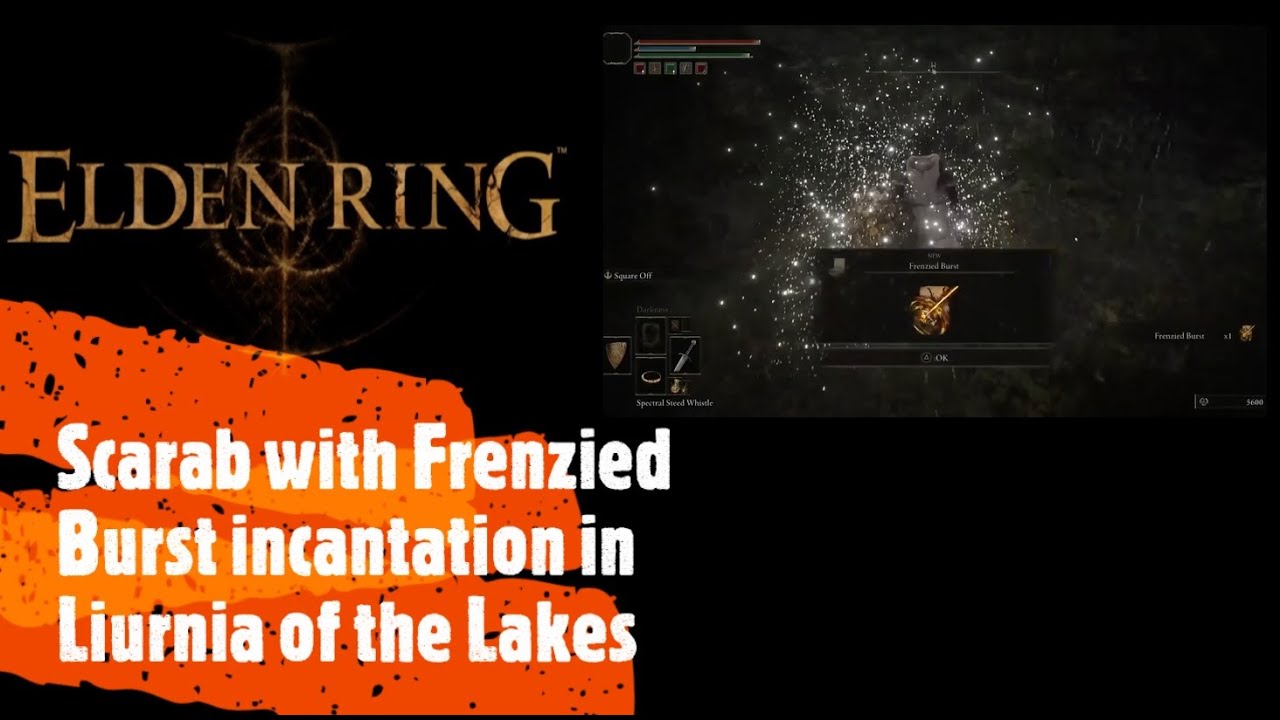 Elden Ring [Scarab with Frenzied Burst incantation in Liurnia of the ...