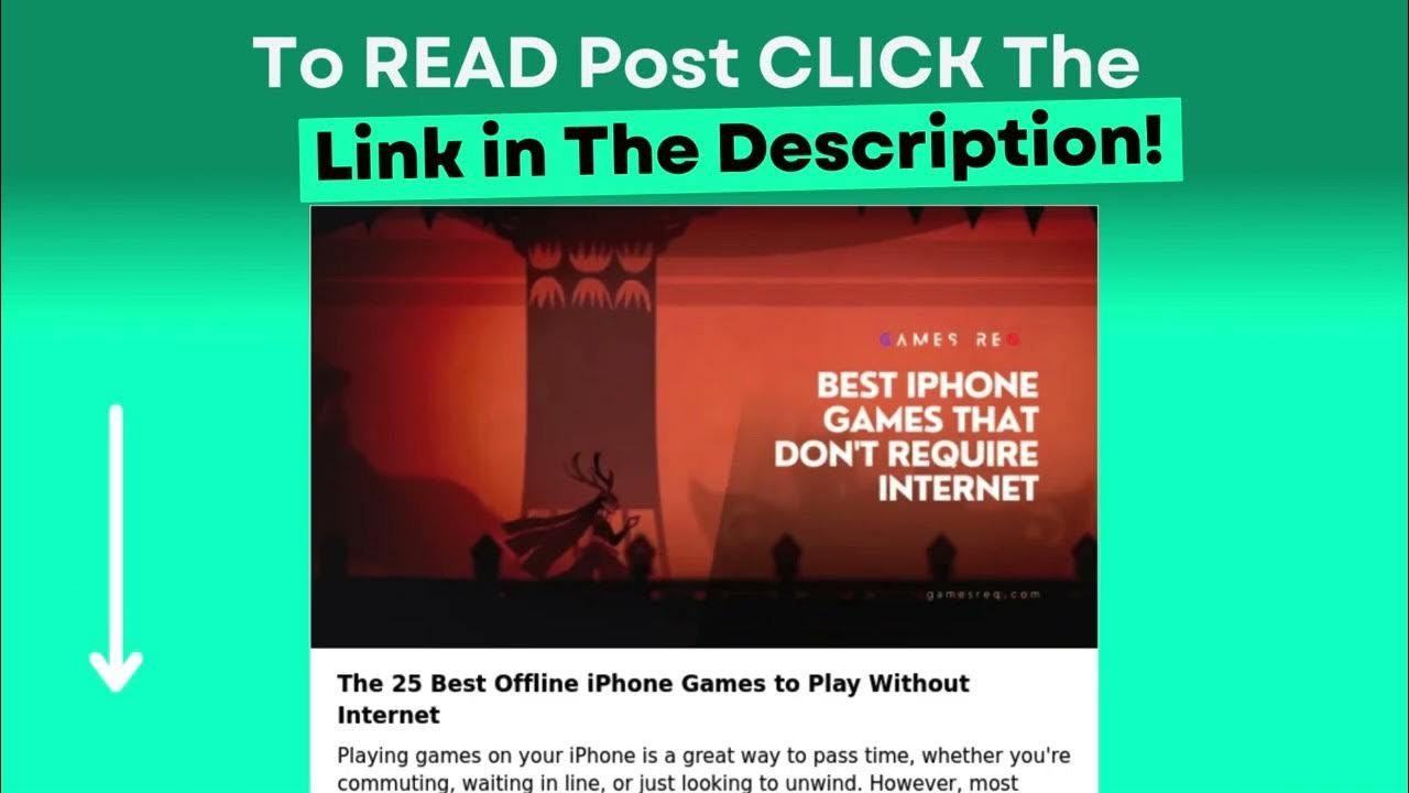 The 25 Best Offline iPhone Games to Play Without Internet - YouTube