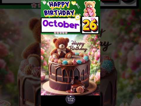 26 October Birthday Wishes 💜️🎂🩵 | Happy Birthday Song #happybirthday  #birthdaystatus #birthday