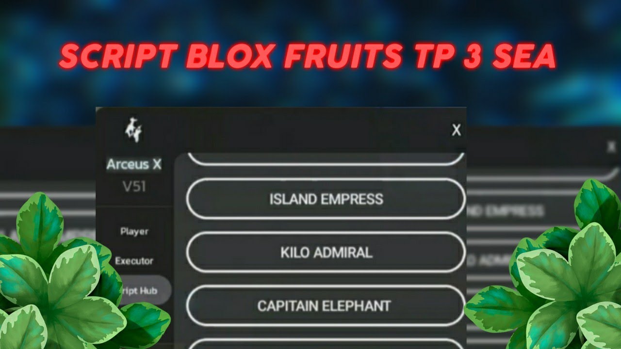 SCRIPT BLOX FRUITS TP THIRD SEA (32 BITS) - YouTube